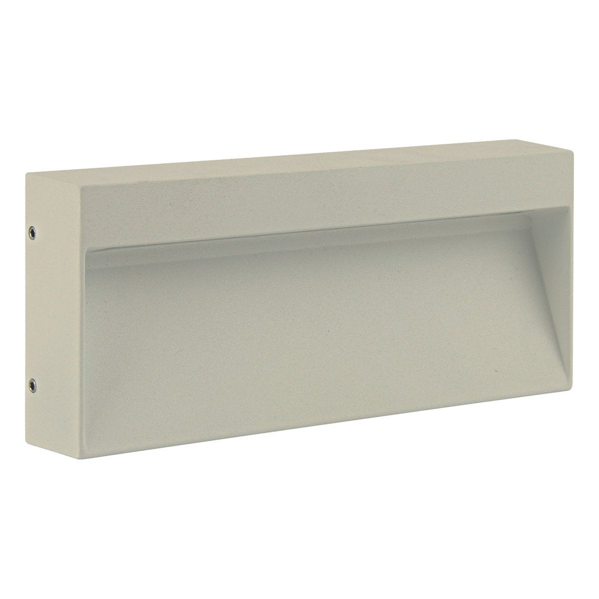 Calam Rectangle LED Outdoor White IP54 Wall Light in Warm White