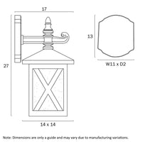 Eldon Black or White IP43 Exterior Wall Light – Lighting Empire