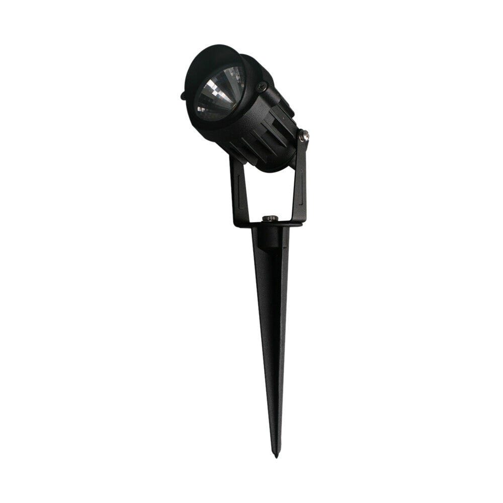 Mini Spike Black 12V 6W 3000K IP65 Garden Spike