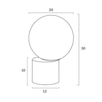 Novio Black Marble, Black Matt or Antique Gold Table Lamp – Lighting Empire