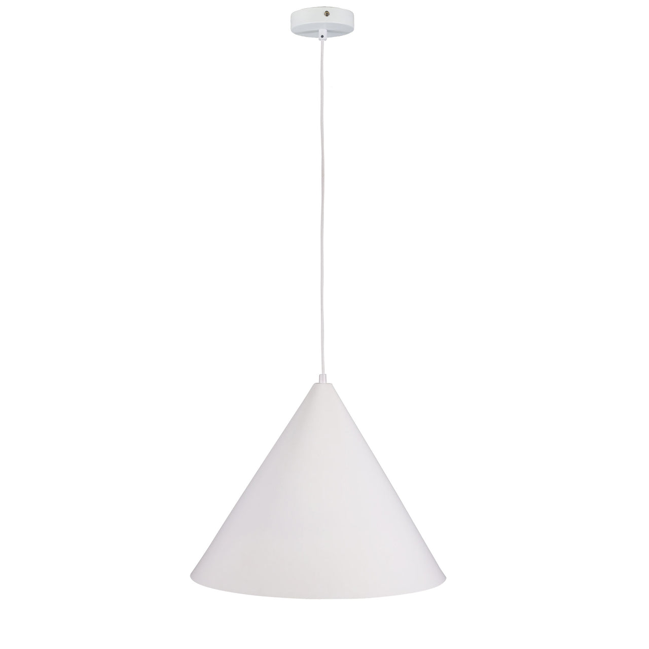 Conic.45 White Metal Stylish Conical Pendant – Lighting Empire