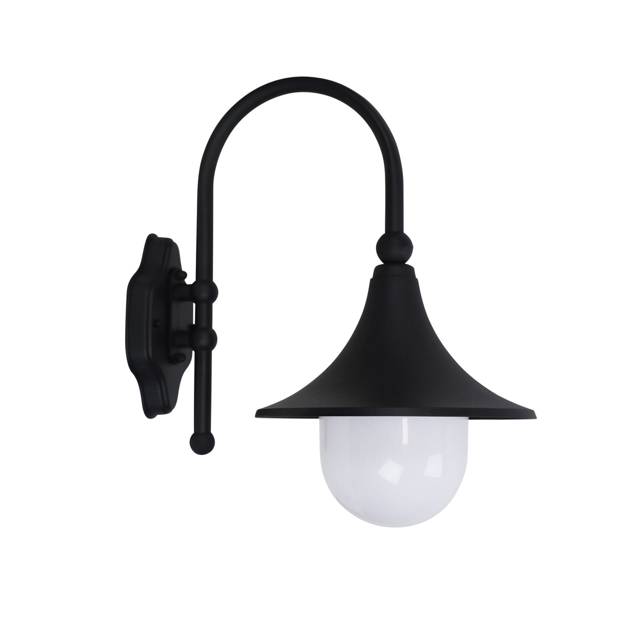 Moca Black E27 IP44 Barn Style Wall Light – Lighting Empire