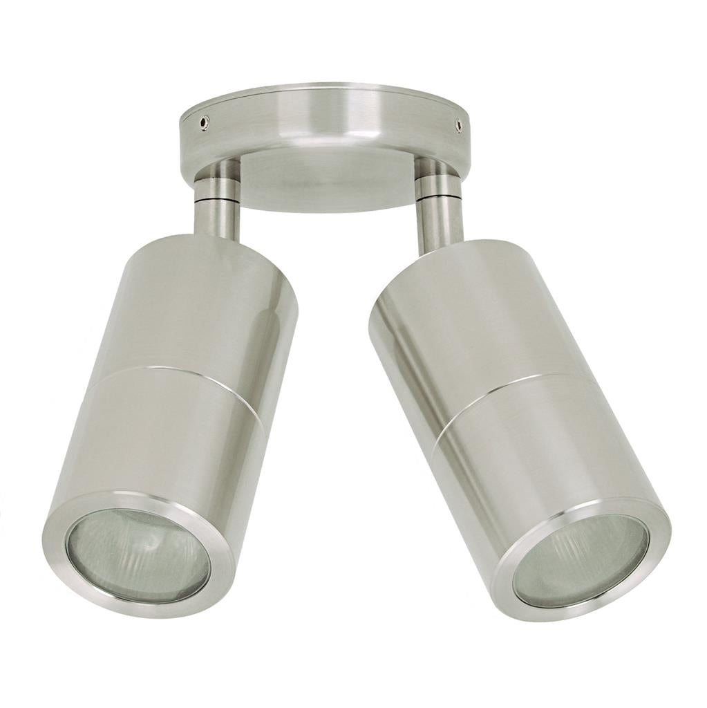 Shadow 2 Light Adjustable 240V GU10 Spotlight - 316 Stainless Steel