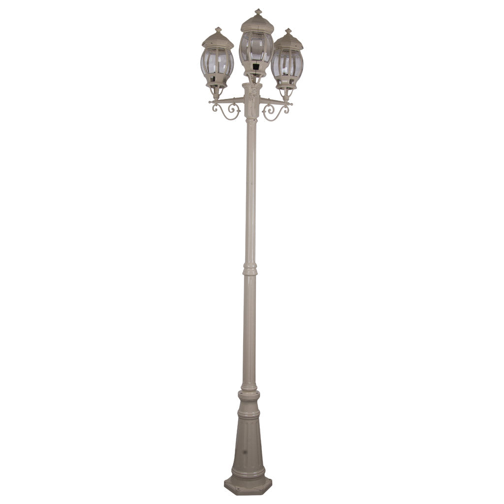 GT-682 Vienna Triple Head Tall Post - Powder Coated Finish / B22